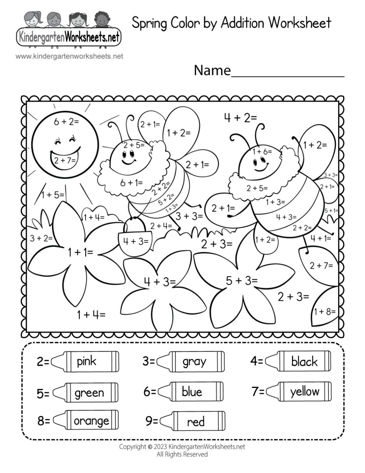 Printable Spring Worksheets For Preschoolers - Printable Preschool ...