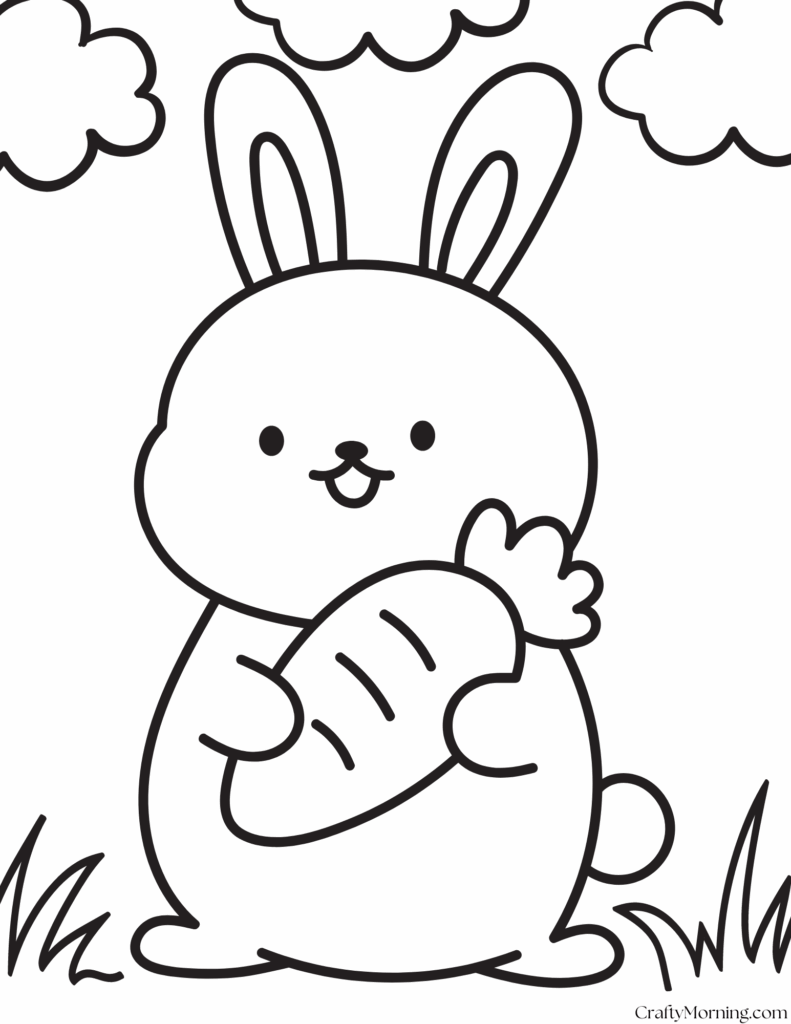 Printable Preschool Bunny Coloring Pages - Printable Preschool Worksheets