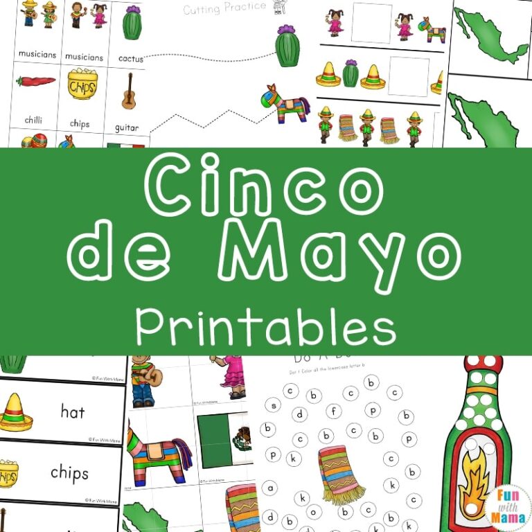 Printable Preschool 5 De Mayo Activities - Printable Preschool Worksheets