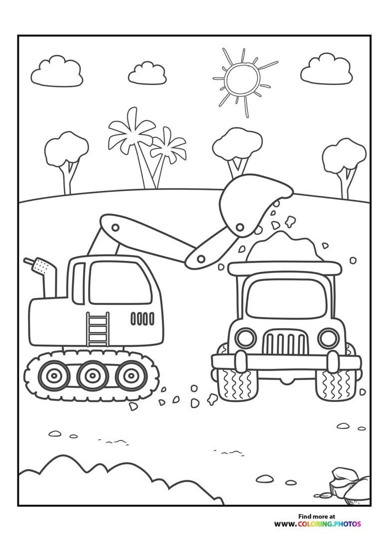 Printable Preschool Construction Coloring Pages - Printable Preschool ...