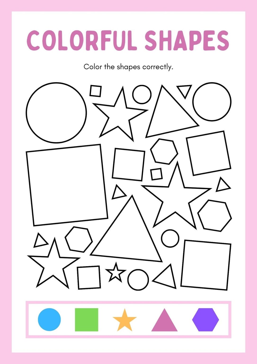 Printable Preschool Activity Sheets - Printable Preschool Worksheets