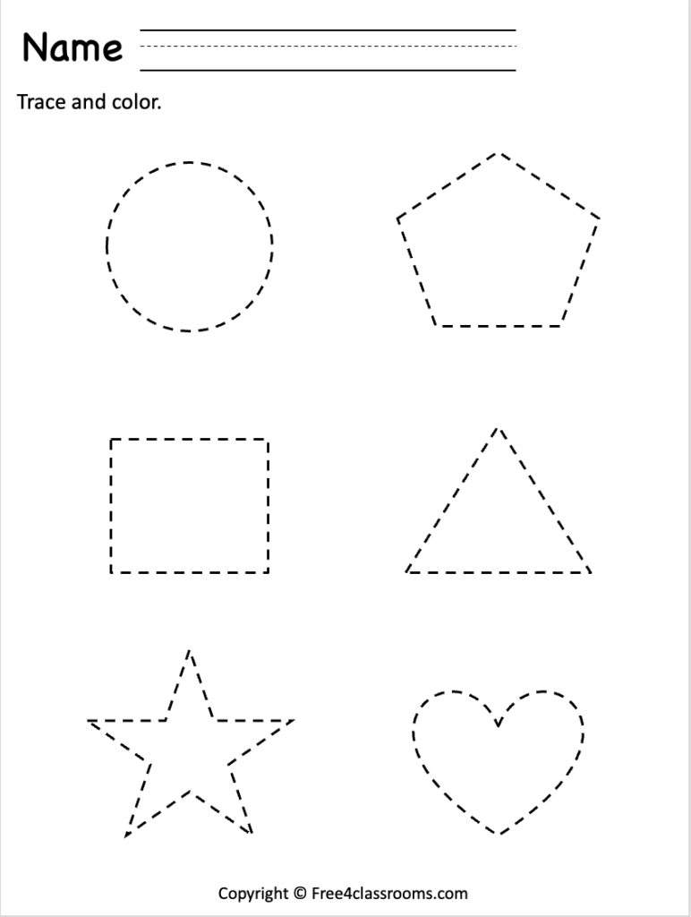 Printable Preschool Tracing Worksheets - Printable Preschool Worksheets
