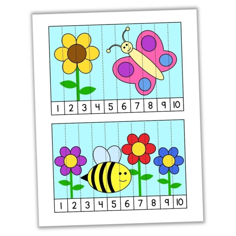 Printable Number Puzzles For Preschoolers - Printable Preschool Worksheets
