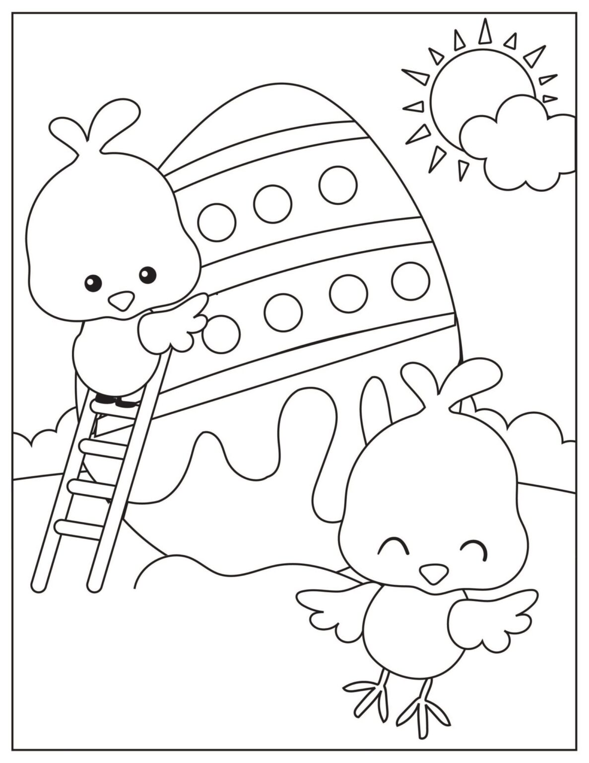 printable kids easter coloring pages - Printable Preschool Worksheets