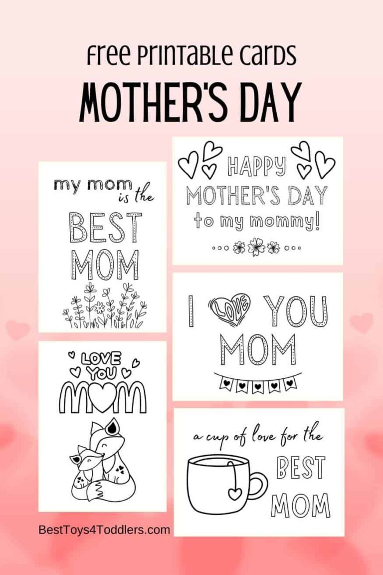 Printable Mothers Day Cards Preschool - Printable Preschool Worksheets