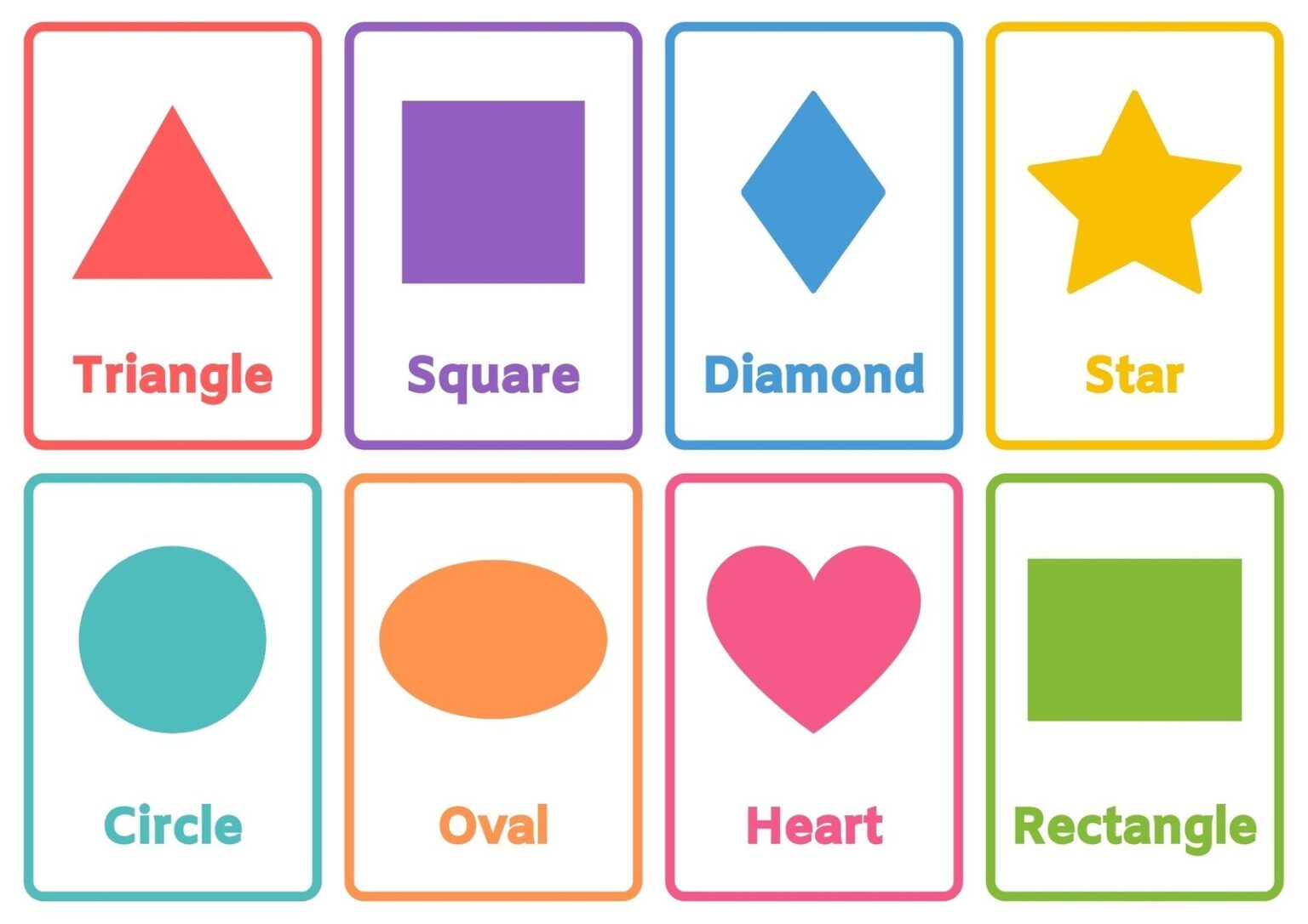 Printable Preschool Flash Cards - Printable Preschool Worksheets
