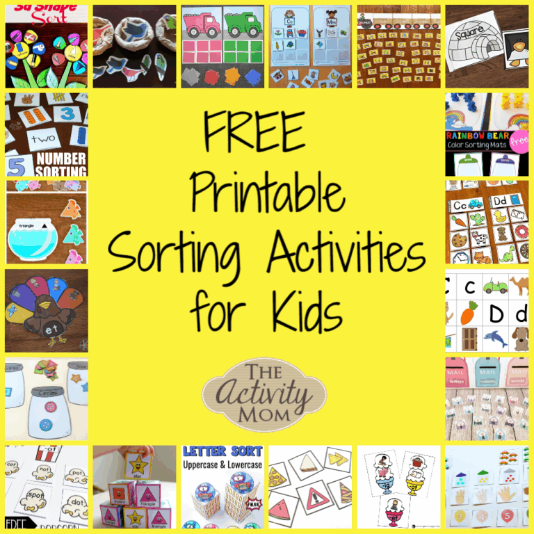 Printable Sorting Activities For Preschoolers - Printable Preschool ...