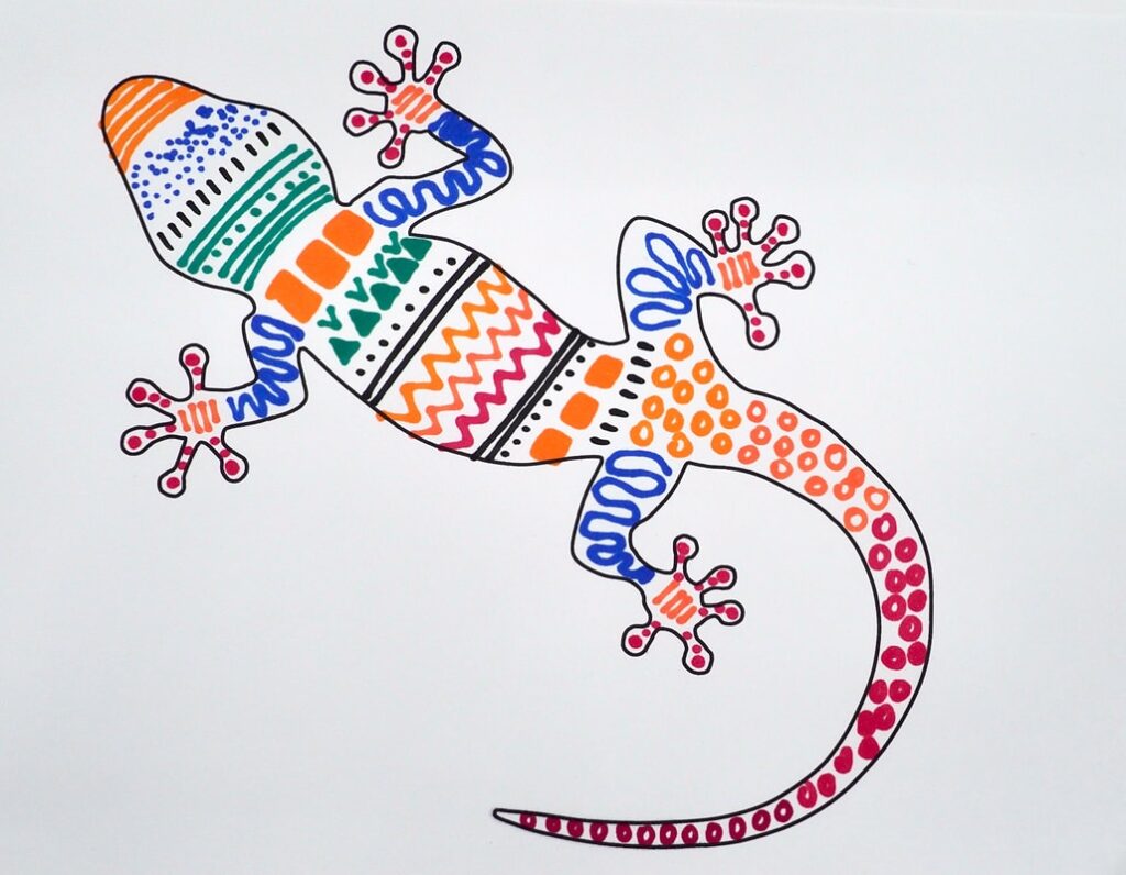 Printable Preschool Lizard Patterns - Printable Preschool Worksheets