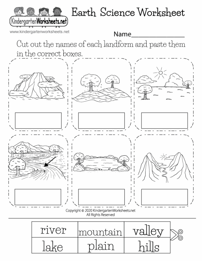 Printable Science Worksheet For Preschool - Printable Preschool Worksheets