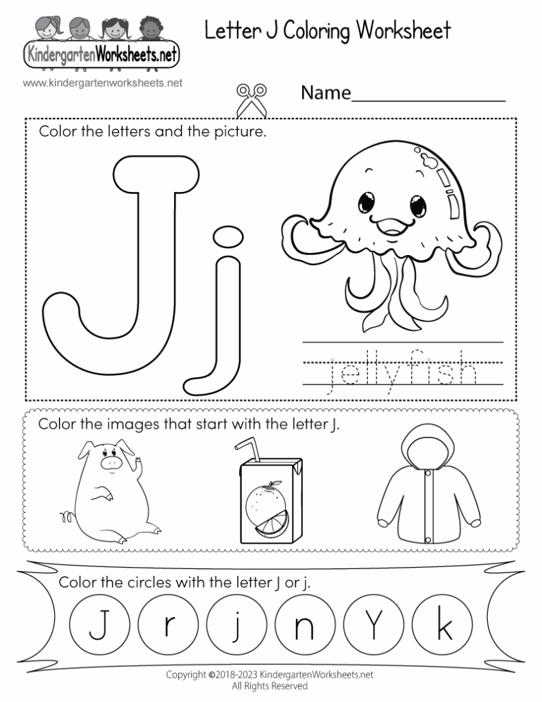 Printable Letter J Worksheets For Preschool - Printable Preschool ...