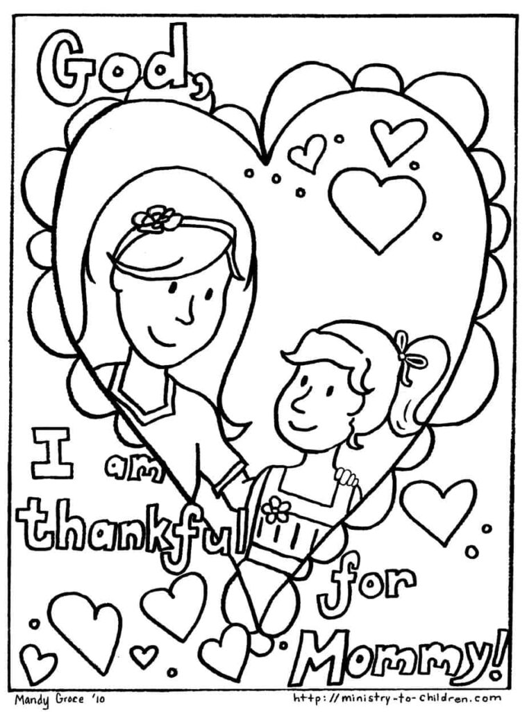 Printable Preschool Mothers Day Coloring Pages - Printable Preschool ...