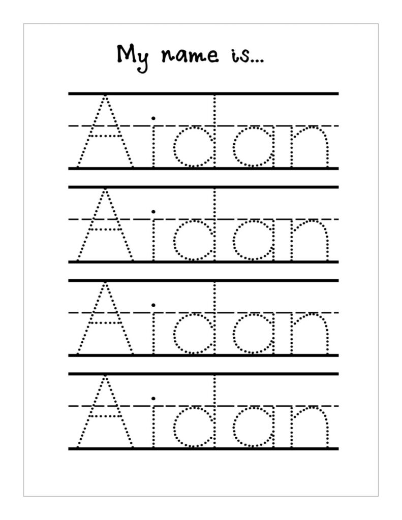 Preschool Writing Name Worksheets Free Printable - Printable Preschool ...