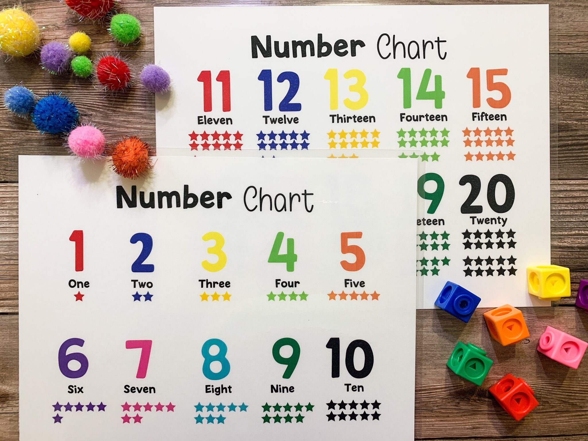 Printable Preschool Number Chart - Printable Preschool Worksheets