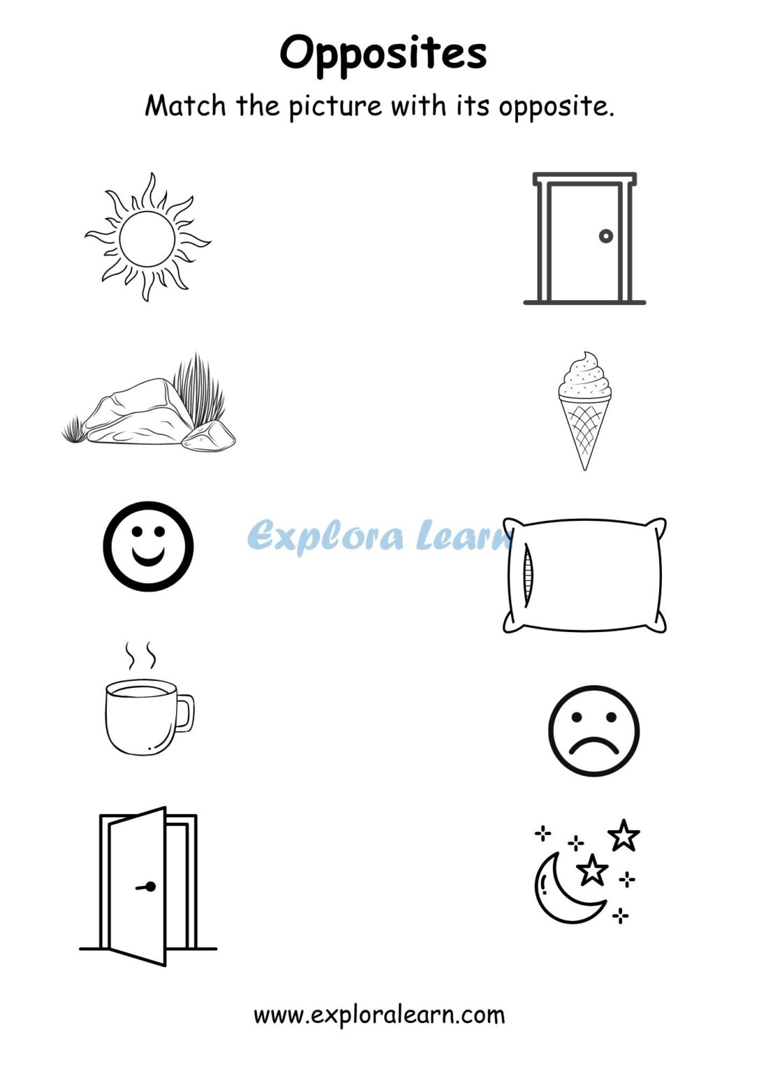 Printable Opposites Worksheets For Preschool - Printable Preschool ...