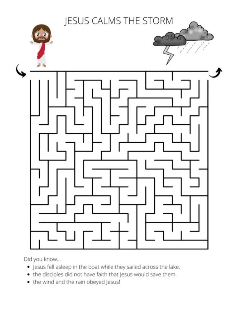 Printable Maze Preschool Jesus - Printable Preschool Worksheets