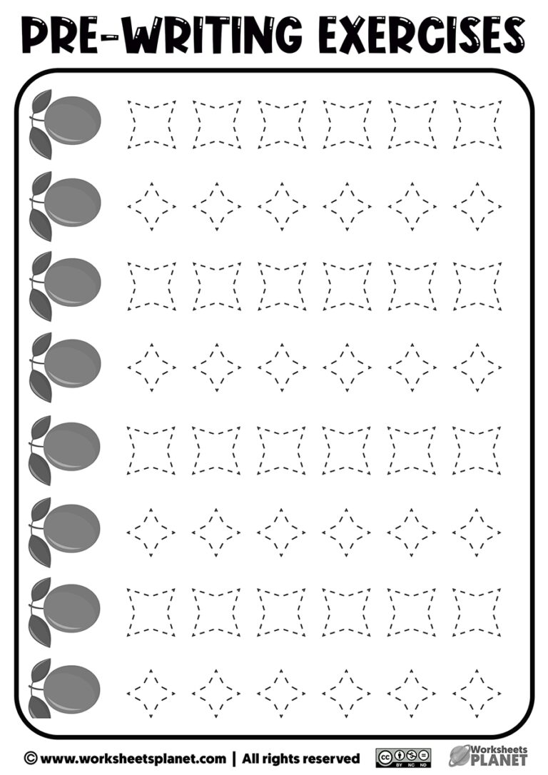 Printable Preschool Pre Writing Activities - Printable Preschool Worksheets