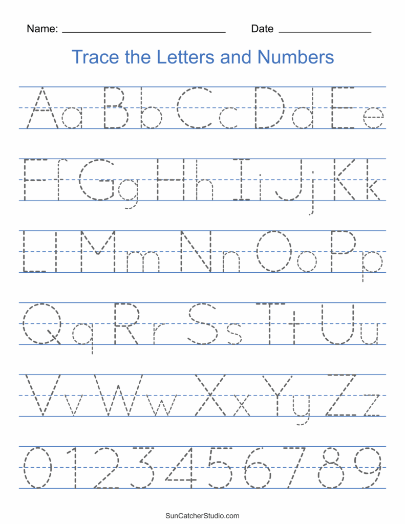 Printable Preschool Alphabet Letters Trace Pages - Printable Preschool ...