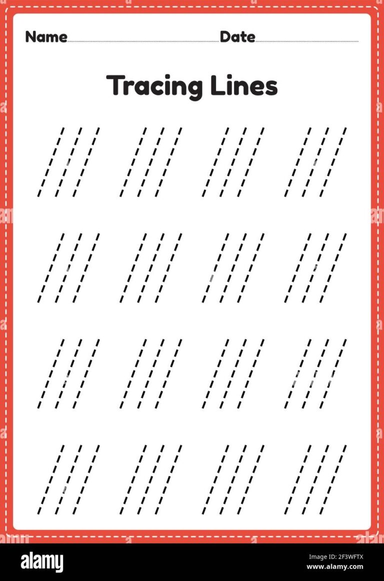 Printable Lines For Preschool - Printable Preschool Worksheets