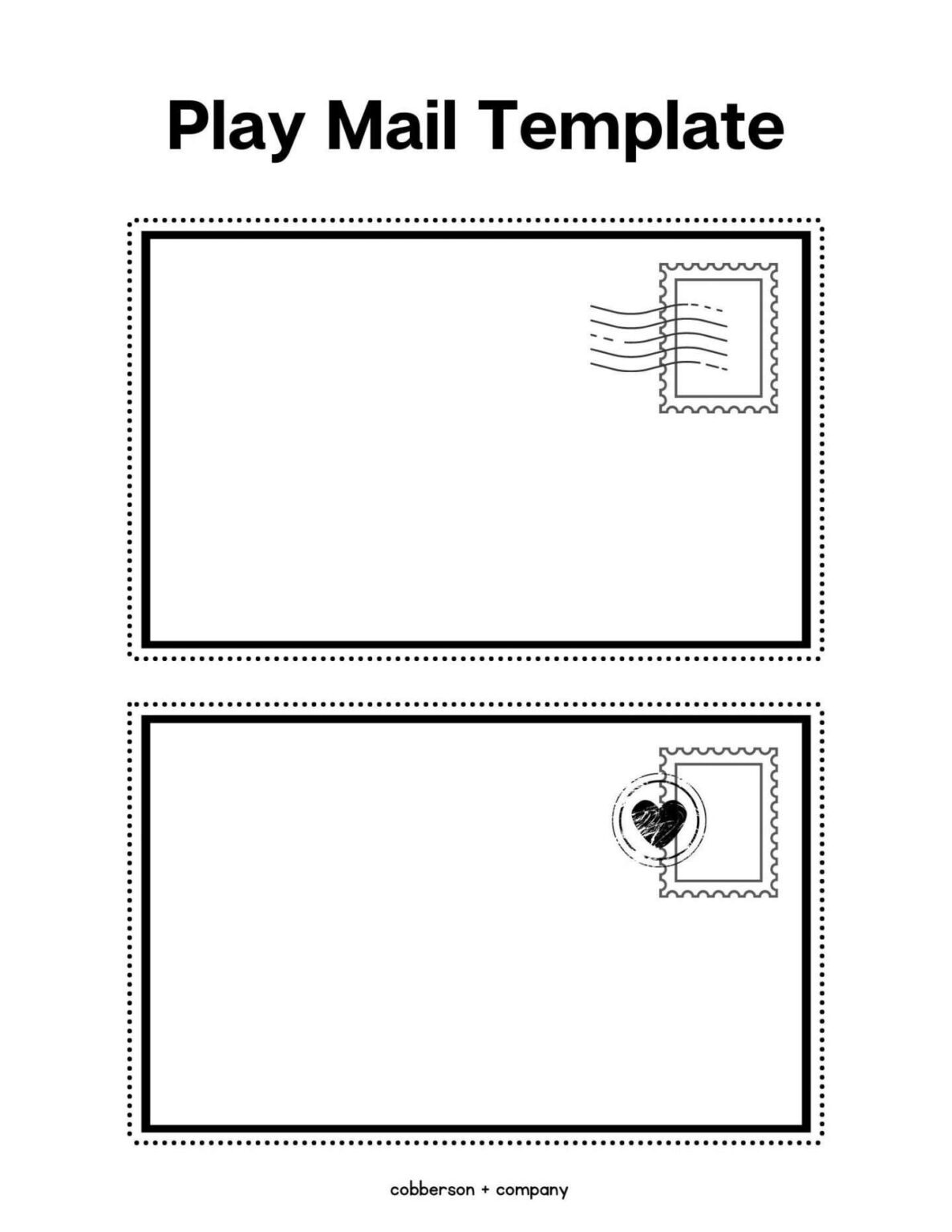 Printable Postcards For Preschoolers - Printable Preschool Worksheets