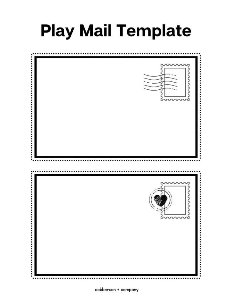 Printable Postcards For Preschoolers - Printable Preschool Worksheets