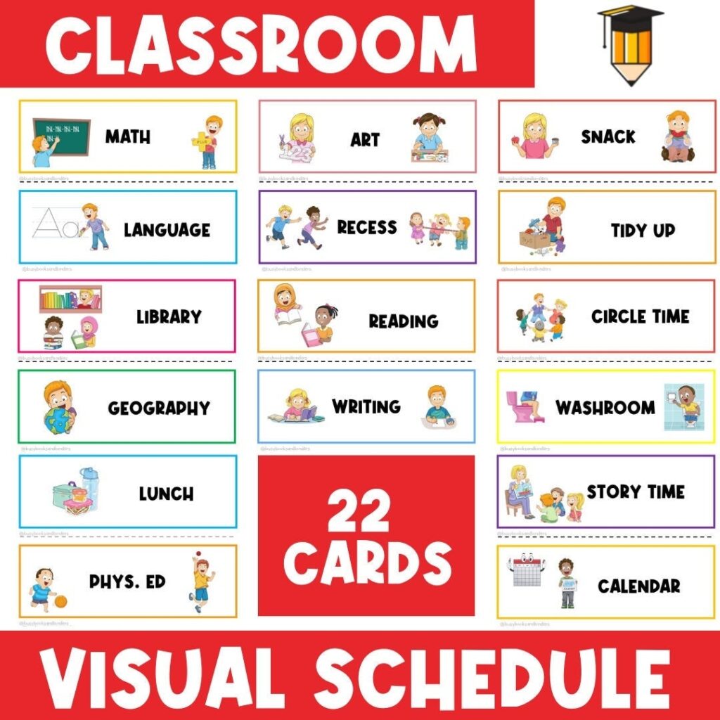 Printable Preschool Daily Schedule Pictures - Printable Preschool ...