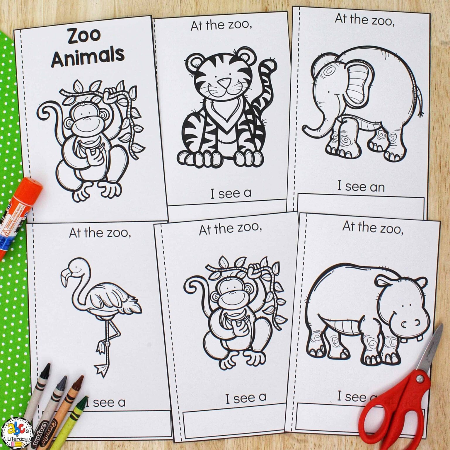 Printable Preschool Zoo Animals - Printable Preschool Worksheets